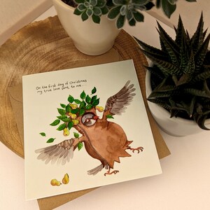 Partridge in a Pear Tree Christmas Card Funny Christmas Card - Etsy UK