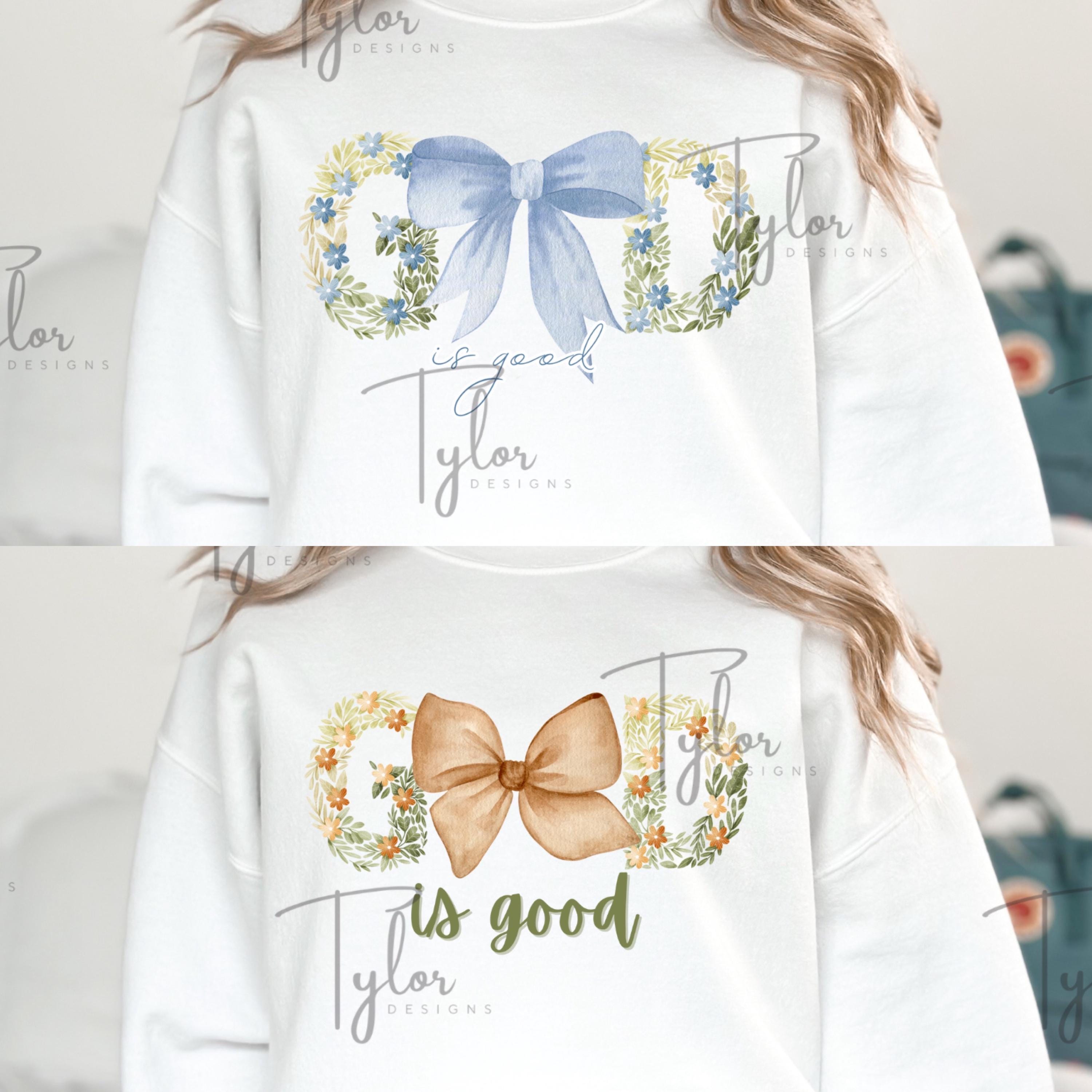 BUNDLE of Two Downloadable Png God is Good Green Floral God is Good ...