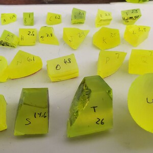 Extra Bright Luag Lumogarnet, Lutetium Aluminum Garnet Facet Rough You ...