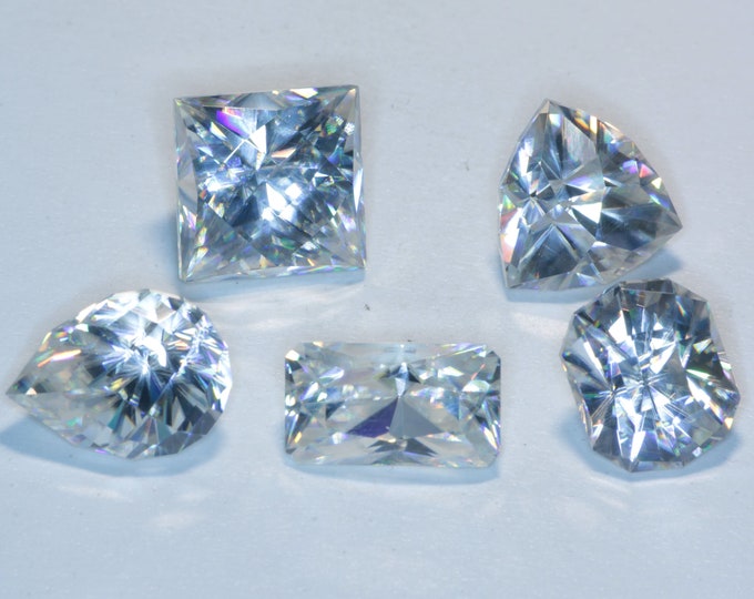 Lithium Niobate Faceted Stones You Select Manmade High Dispersion Gems ...