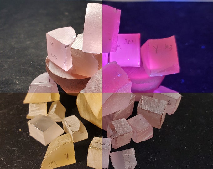 Purple Pink Peach Color Change Laser YAG, You Select! Yttrium Aluminum ...