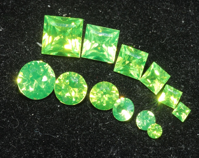 Calibrated Round Square Luag Lumogarnet,lutetium Aluminum Garnet Loose ...