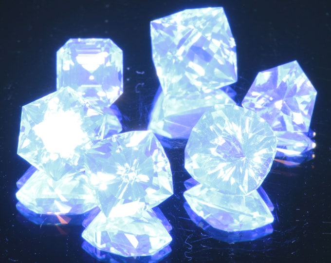 Faceted LYSO Loose Gems, You Select! Synthetic Manmade Lutetium Yttrium ...