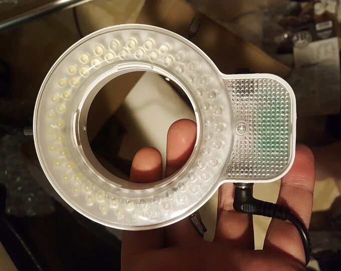 Microscope LED Ring Light, Dimmable LED Ring Light for Stereo ...