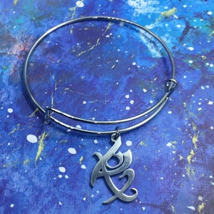 Shadowhunter Runes Charm Bangle Bracelet | Fearless Parabatai Angelic ...