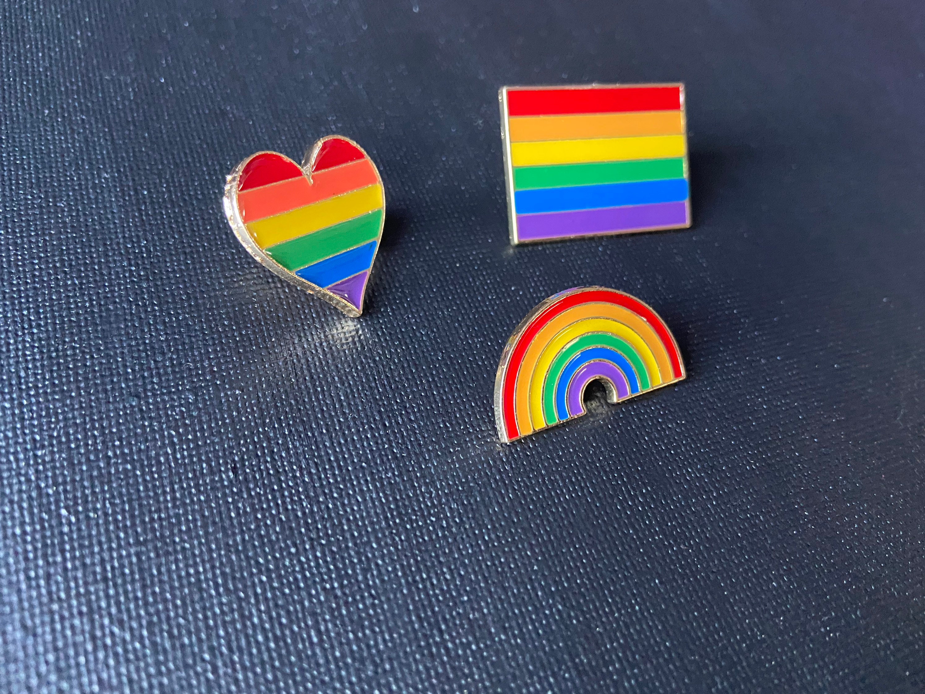 Rainbow Pride Pushback Pin LGBTQ - Etsy