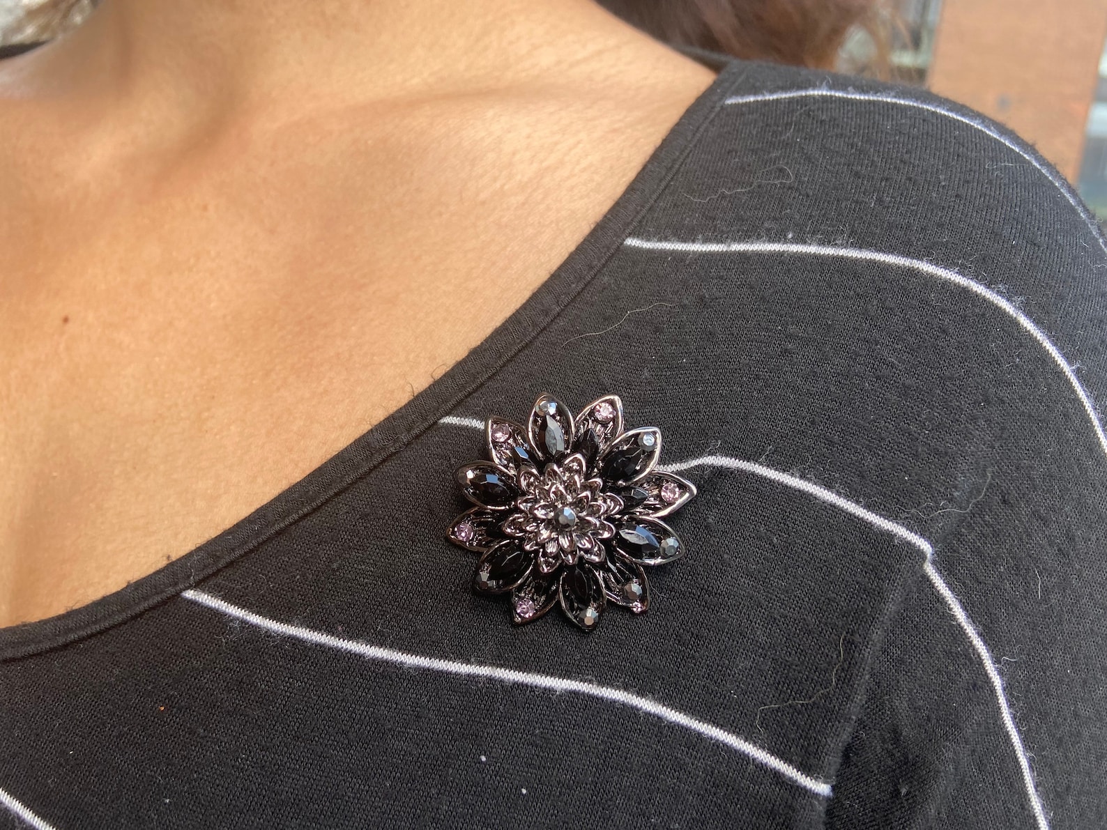 Dahlia Necklace Pin - Etsy
