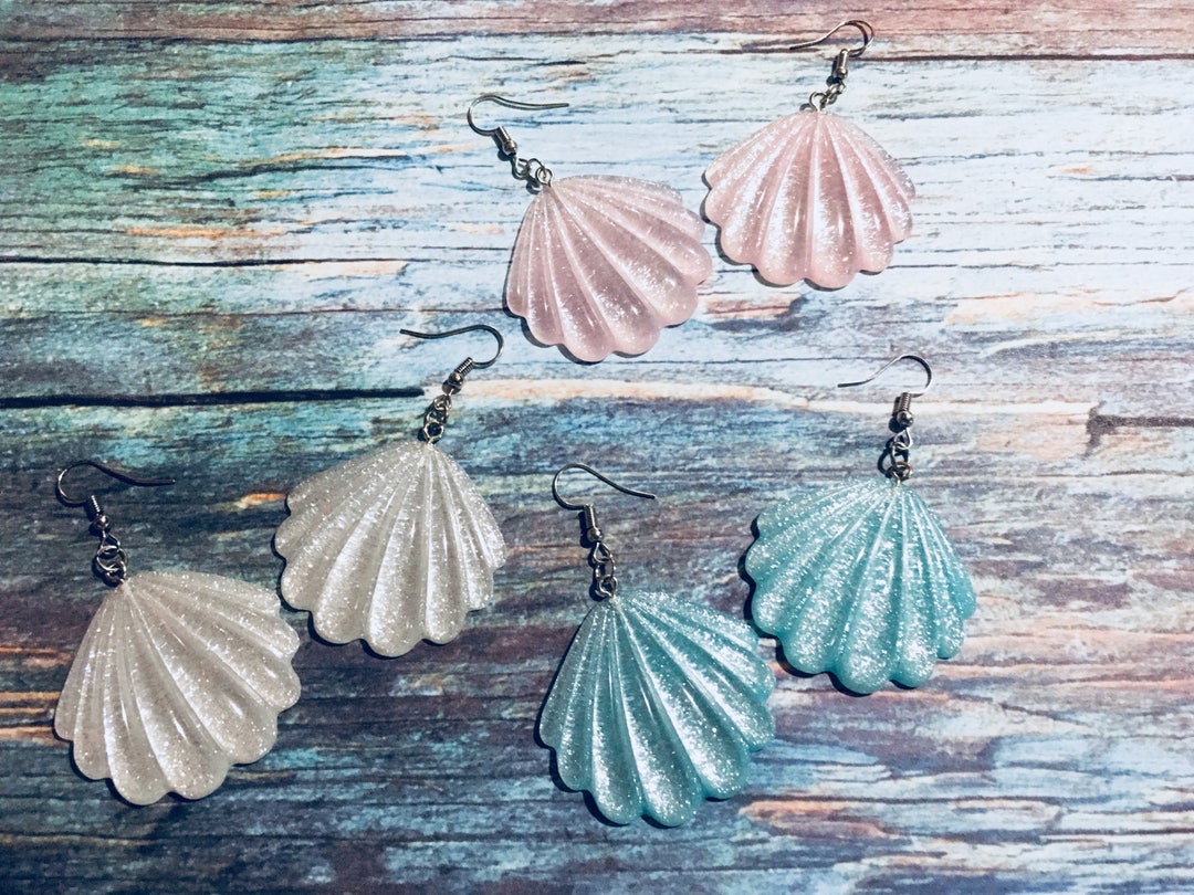 Little Mermaid Inspired Sea Shells Earrings Barbie - Etsy