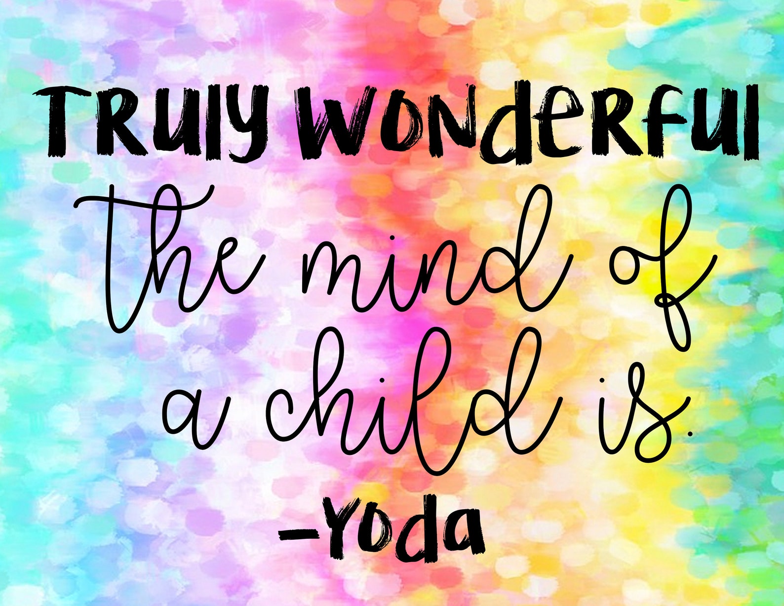 Star Wars Yoda Quote Printable for Kids Room, Classroom, Star Wars ...