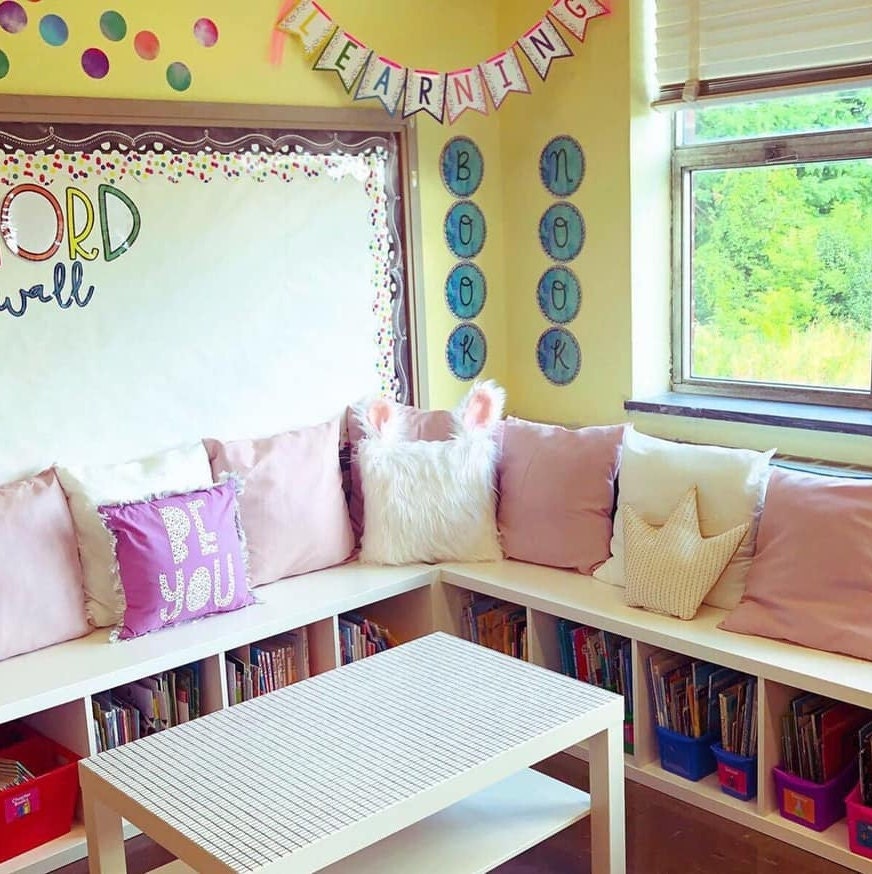 Classroom Library Sign - Watercolor Trendy Design - Book Nook ...