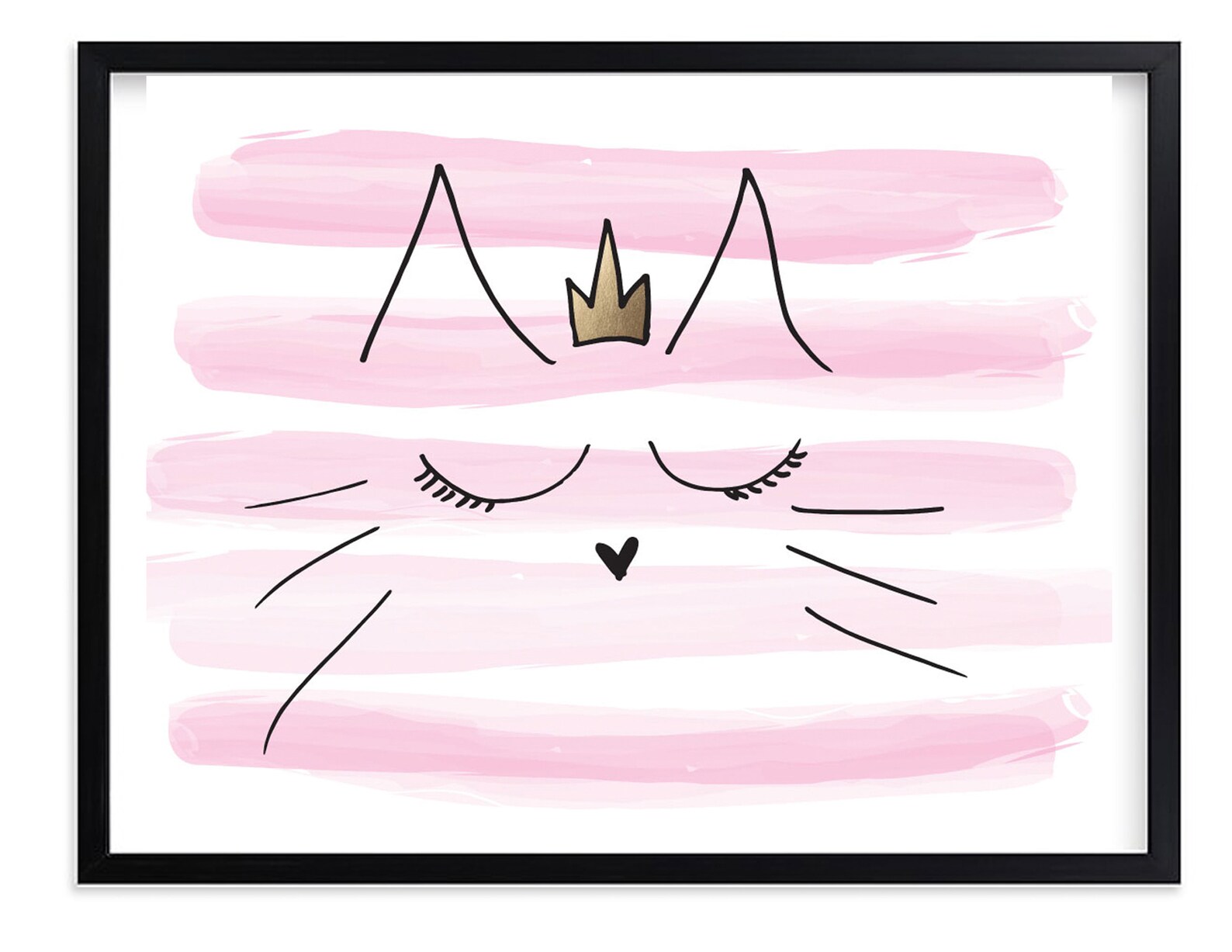 Whimsical Printable Wall Art - Kitty Cat - Girl's Room or Nursery ...
