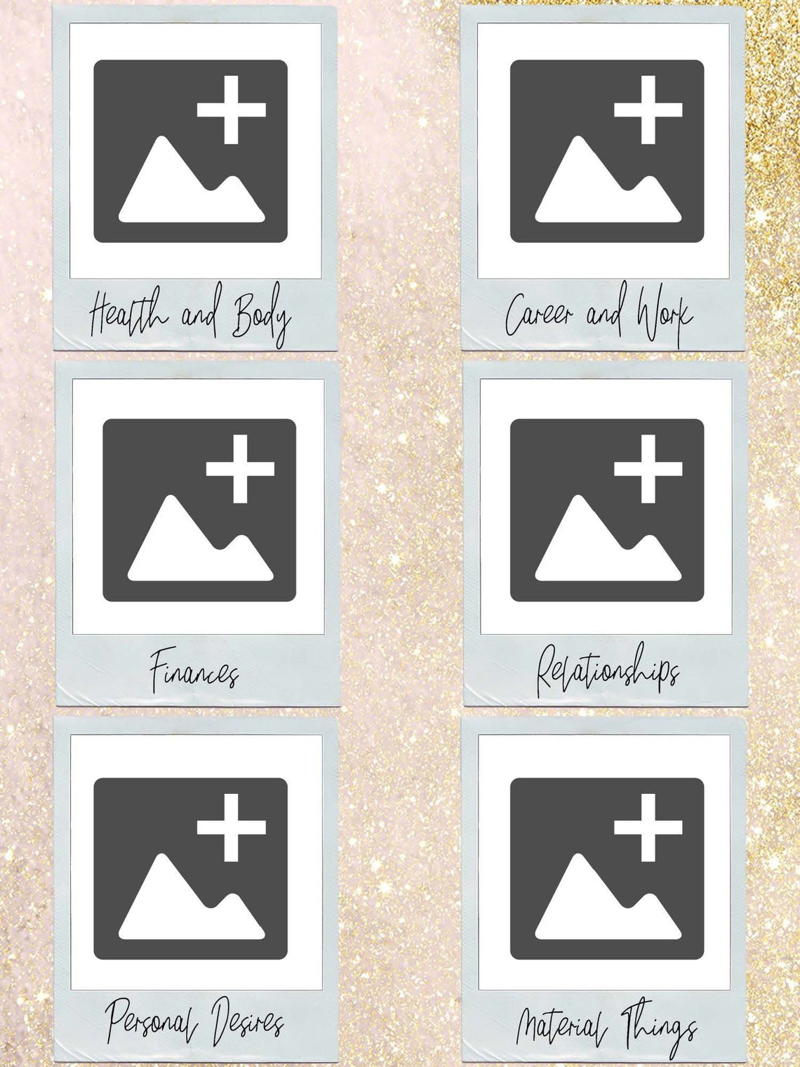 Editable Vision Board - Law of Attraction Template - Etsy