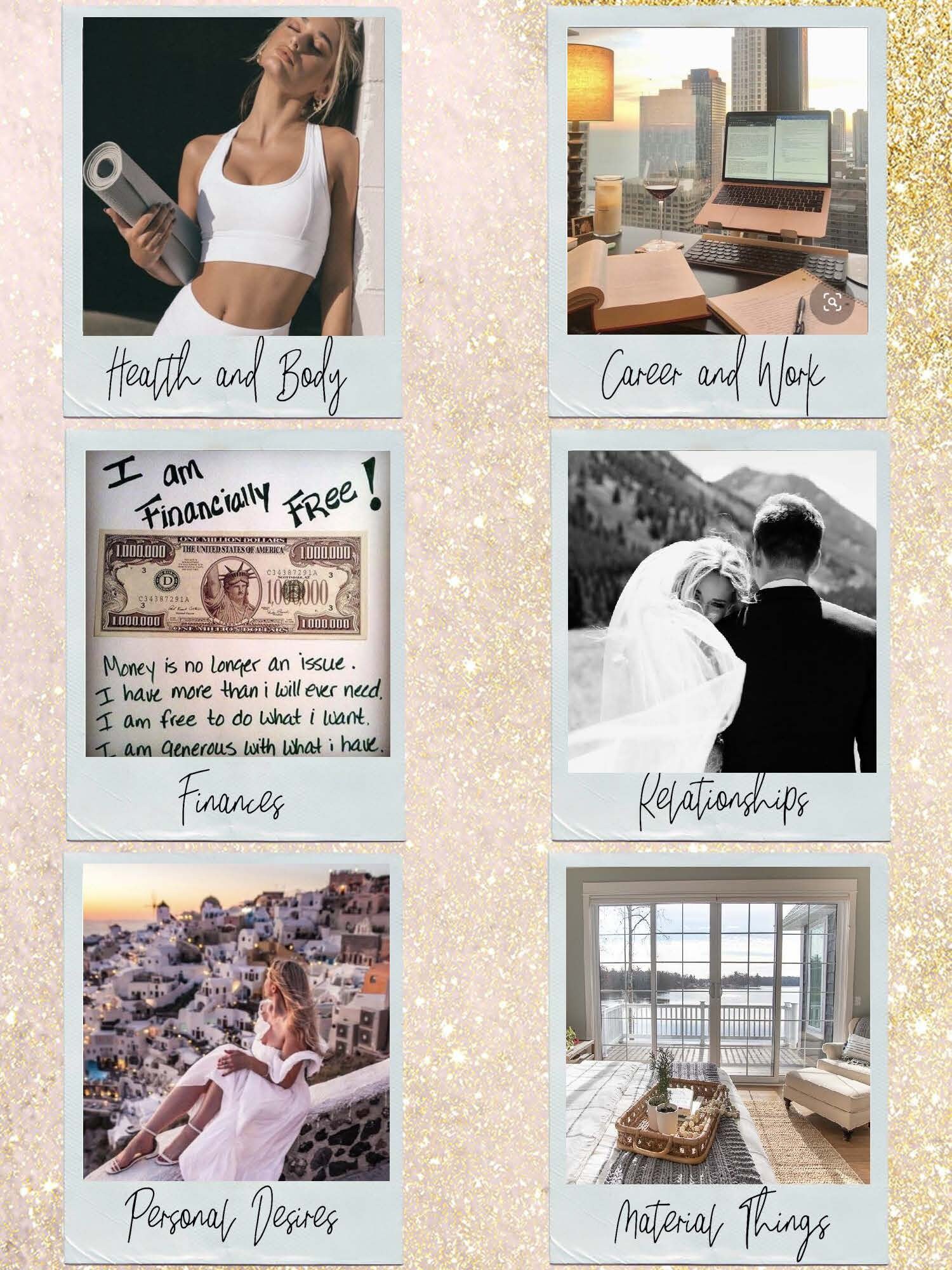 Editable Vision Board Law of Attraction Template - Etsy