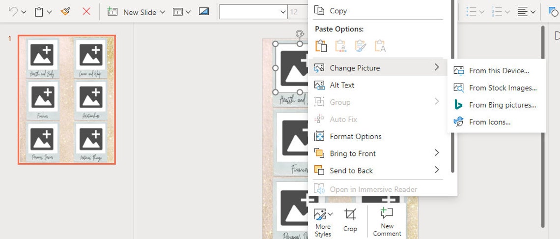 Editable Vision Board - Law of Attraction Template - Etsy