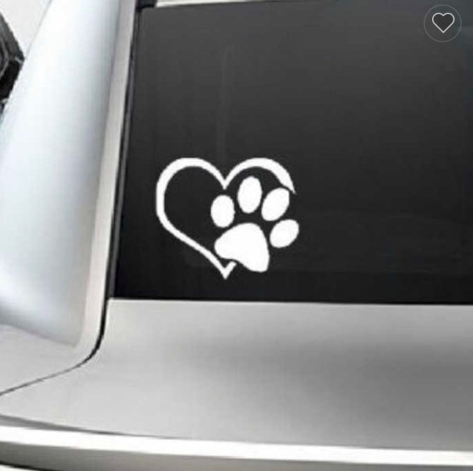 Dog Paw Car Sticker - Etsy