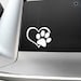 Dog Paw Car Sticker - Etsy