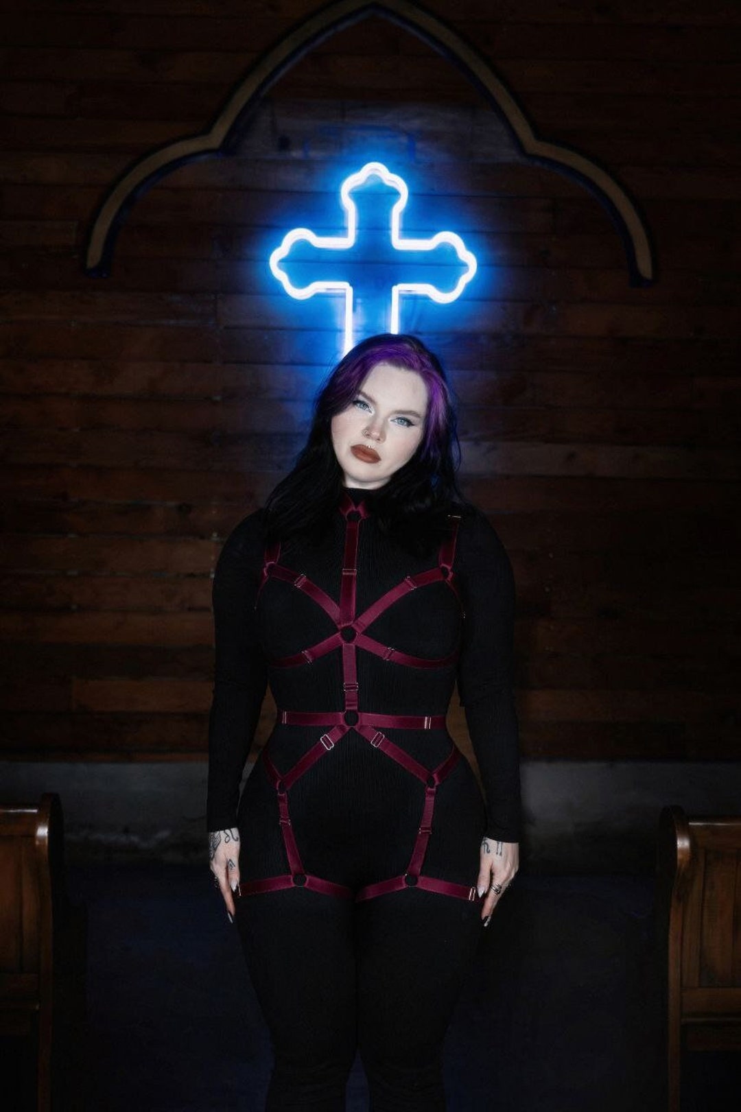 Full Body Women Harness Lingerie, Festival Outfit Kinky Lingerie, Sexy ...