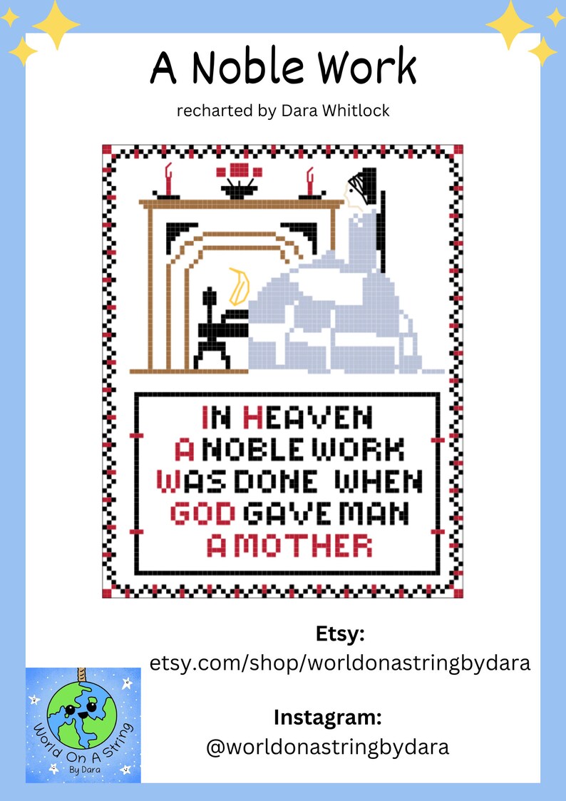 A Noble Work Cross Stitch Pattern | Historical Sampler Recharting ...