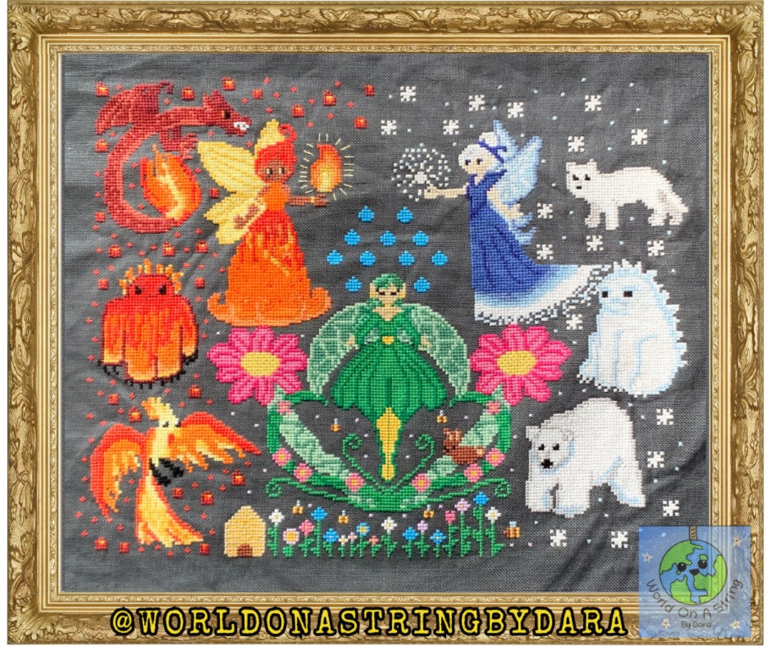 Ice & Fire Sampler | Whimsical, Fantasy Creatures, Ice and Fire ...