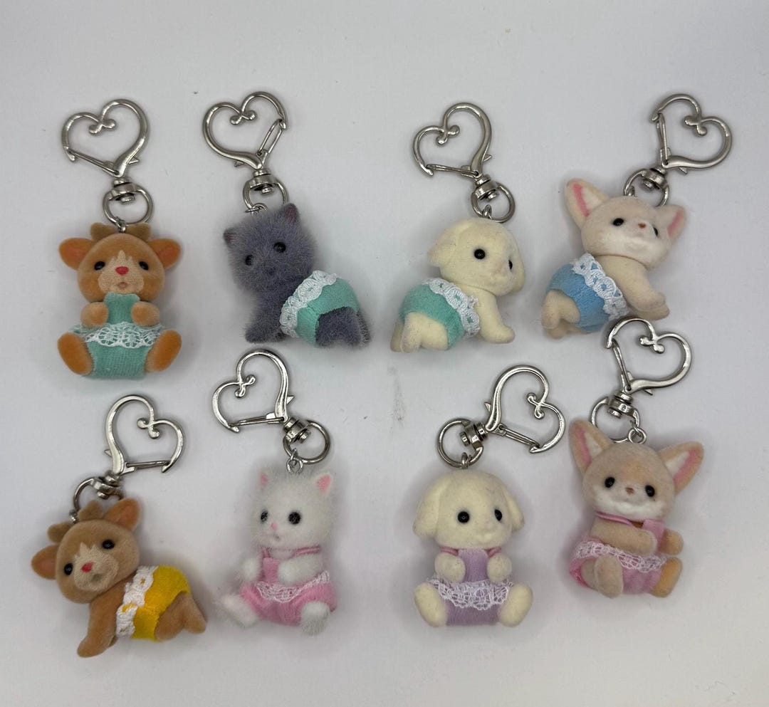 Calico Critters Keychains 5 - Etsy