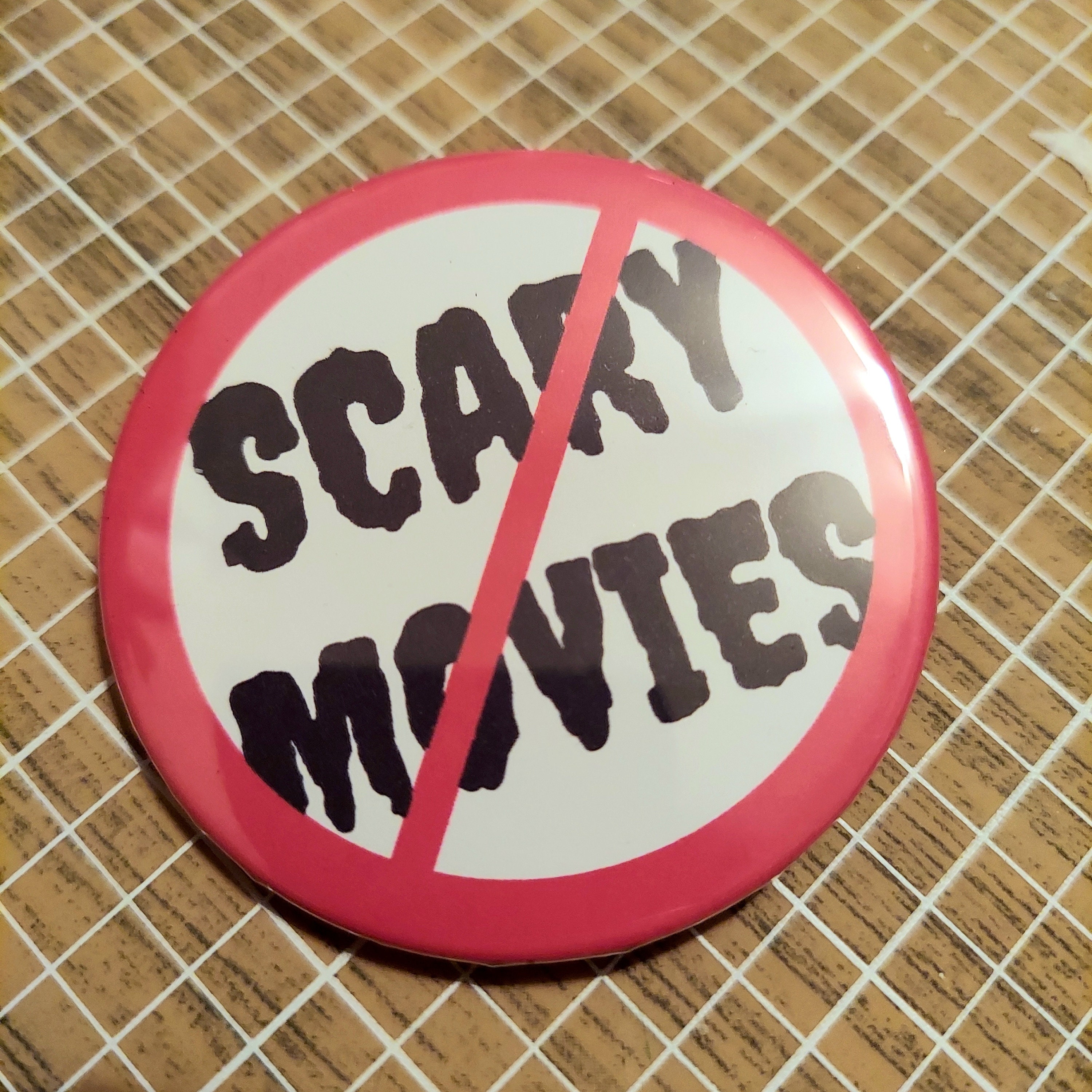 Anti Horror Movies Button - Etsy