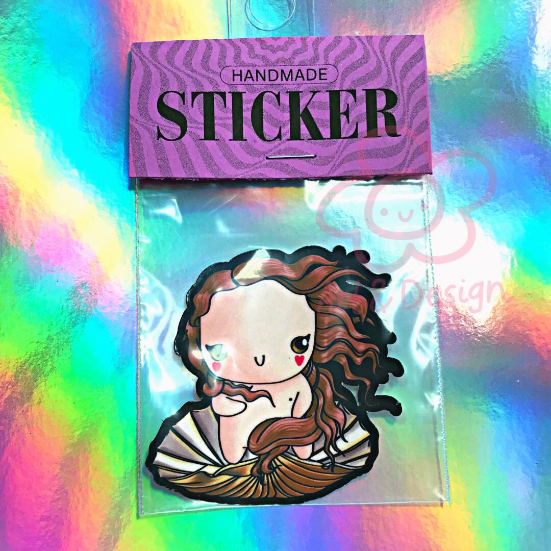 The Birth of Venus Cute Chibi Sticker - Etsy