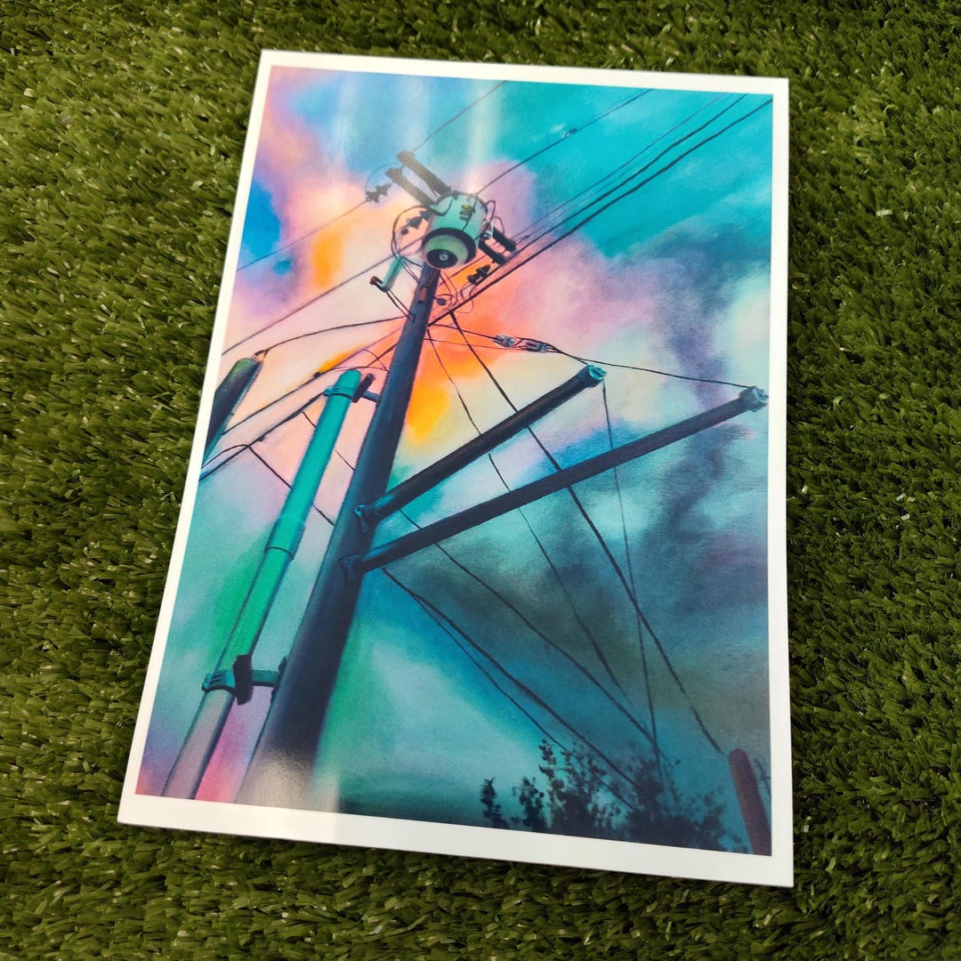 Telephone Pole Homemade Art Test Print B-grade - Etsy