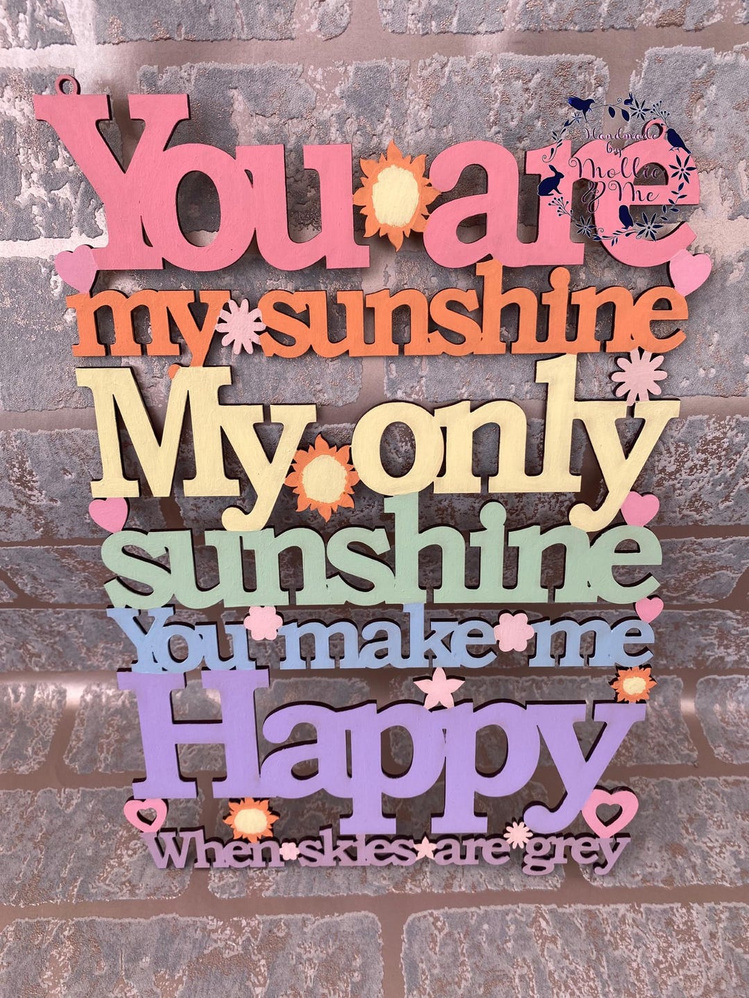 You Are My Sunshine My Only Sunshine Plaque - Etsy UK