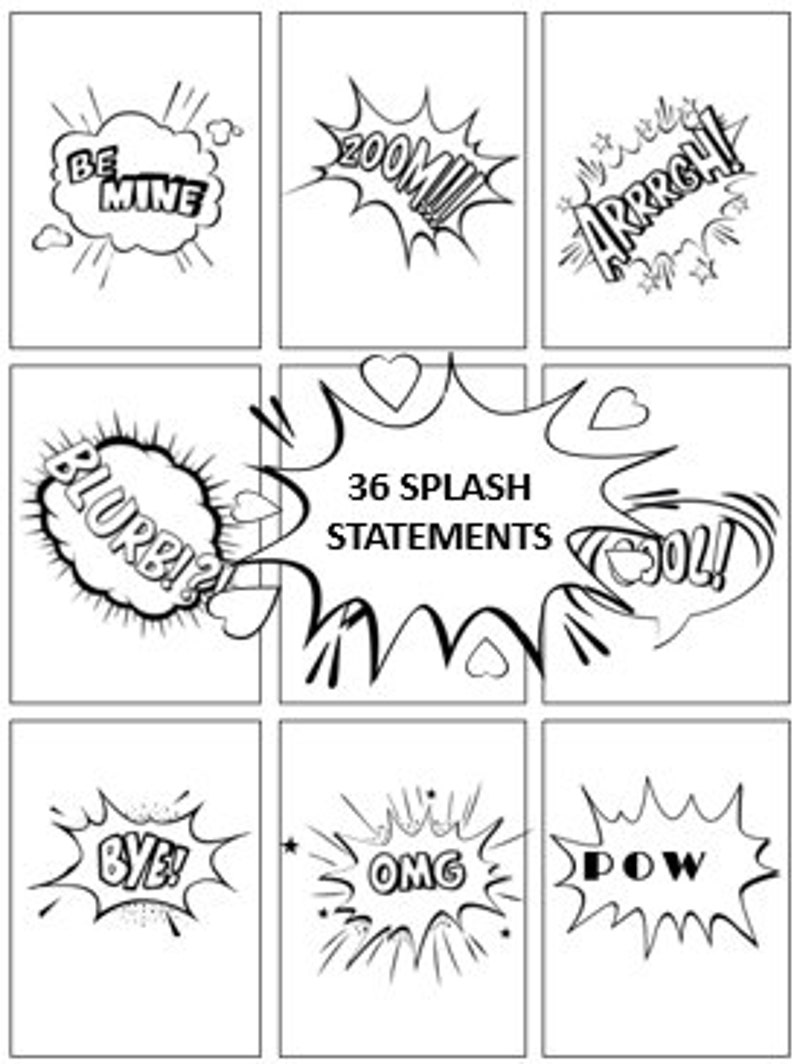 DIY Comic Book Kit Templates With 26 Different Comic Book Page Template ...