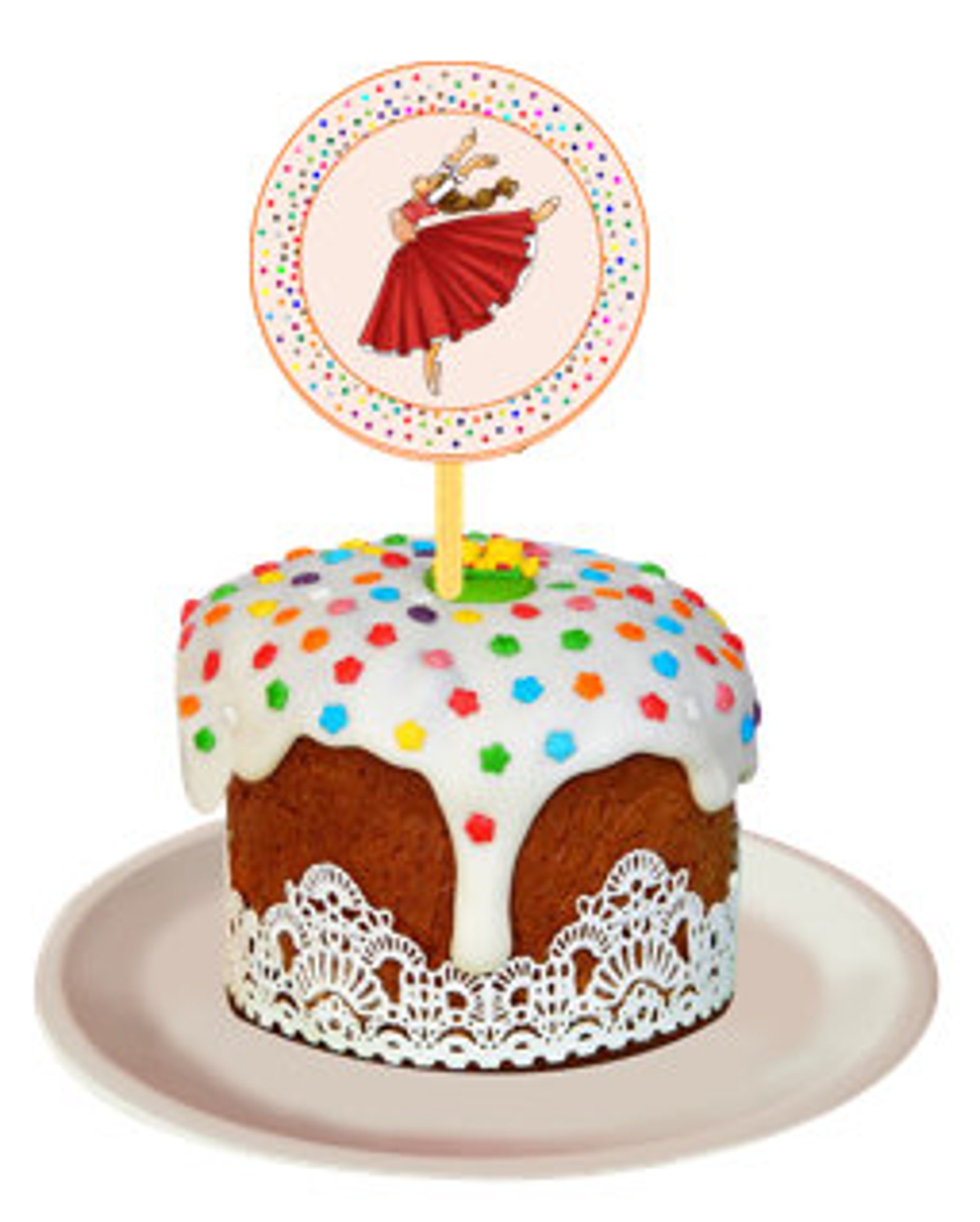 Printable Party Bundle. 30 Ballerina Stickers, 30 Coloring Pages & 30 ...