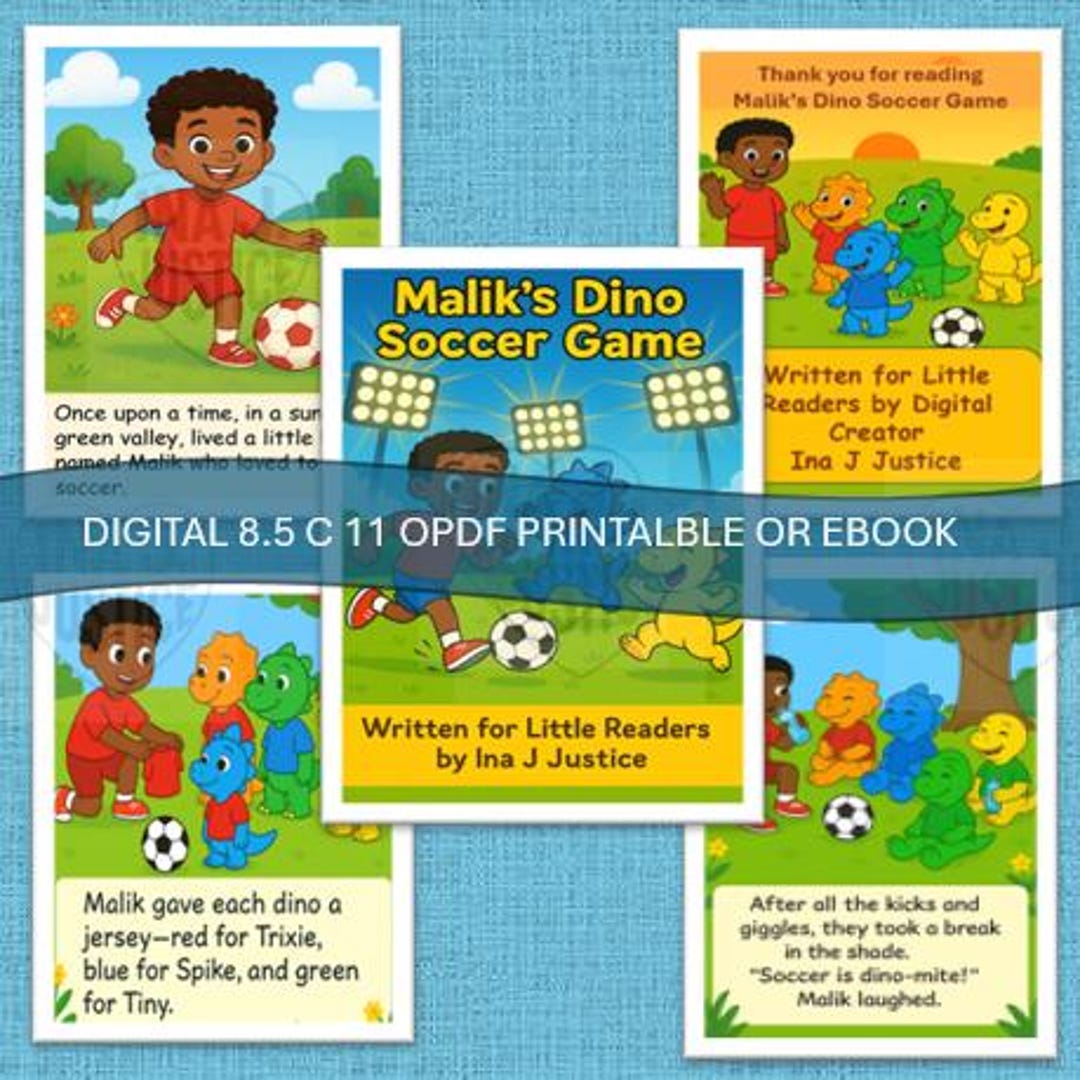 Printable Ebook for Kids | Dinosaur Bedtime Story | Instant Download ...