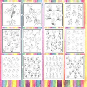 Learning to Count With Mermaids and Unicorns Coloring Activity Pages ...