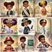 Printable Easter Holiday Cards Front Bundle, African American Children ...