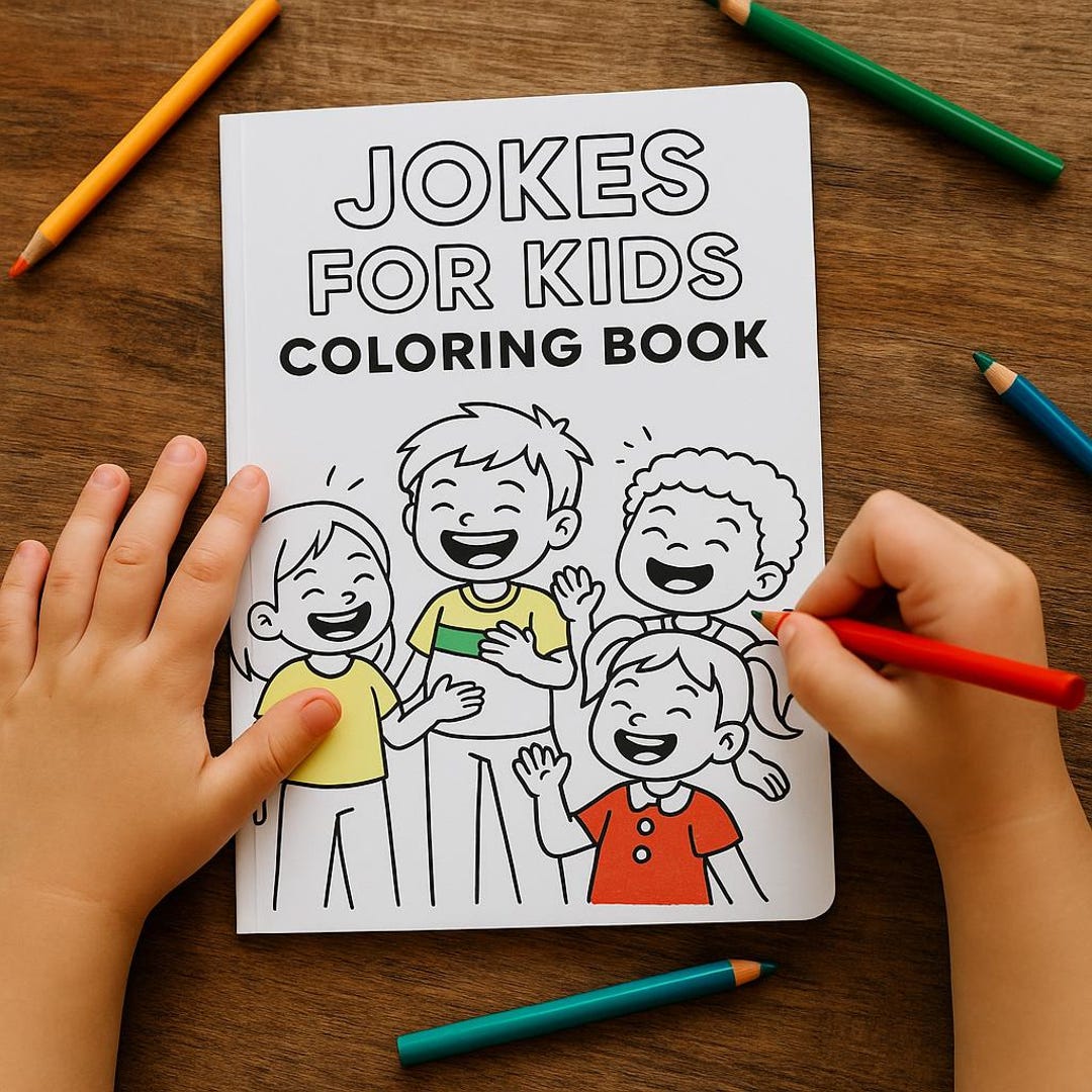 Jokes for Kids Coloring Book | 31 Funny Pages | Both Jokes & Coloring ...