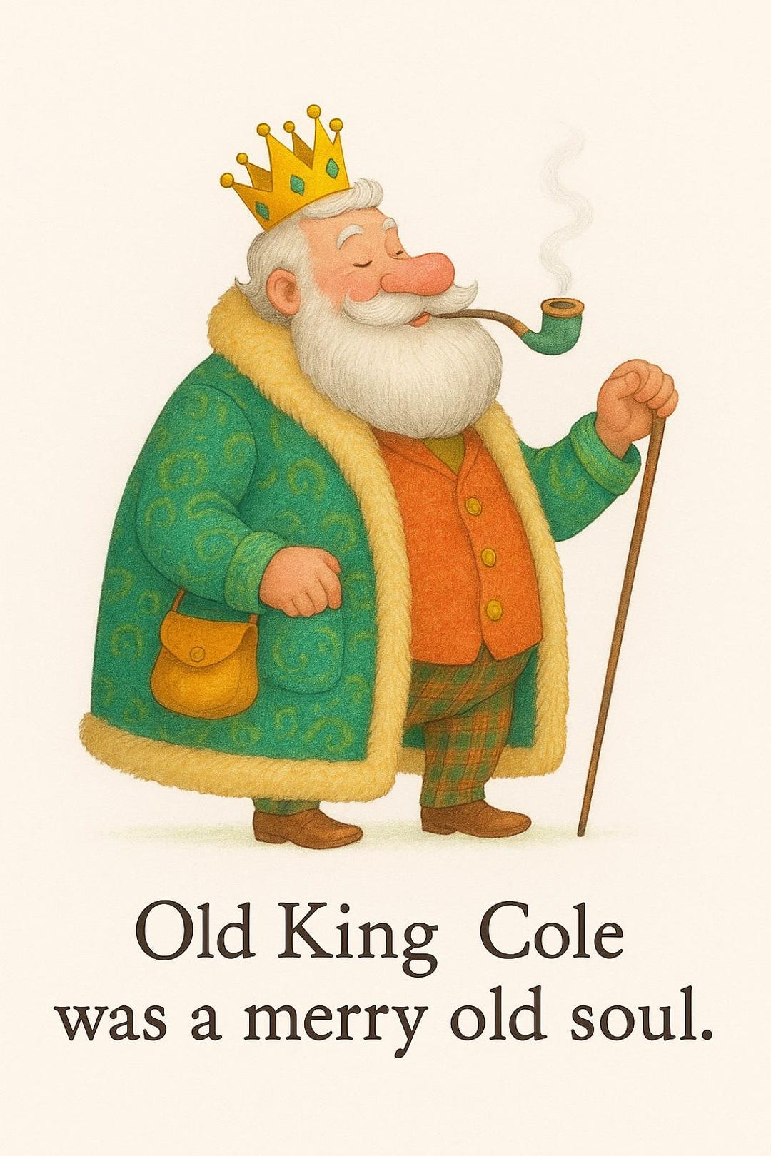 Printable Nursery Rhyme – Old King Cole Was a Merry Old Soul | Instant ...