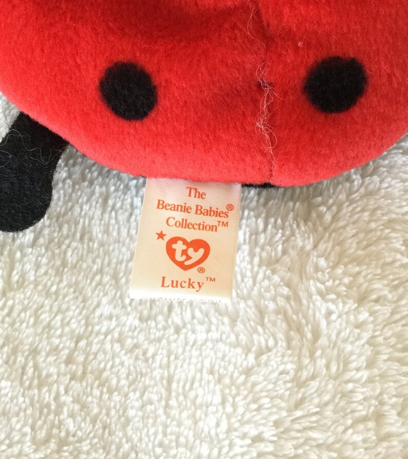 Rare, Ty LUCKY Beanie Baby – Retired Collectible 1995 With Many “flaws ...