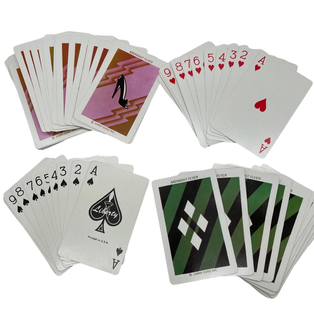 Midnight Flyer Promo Playing Cards Swan Song Records / 80s Rock ...