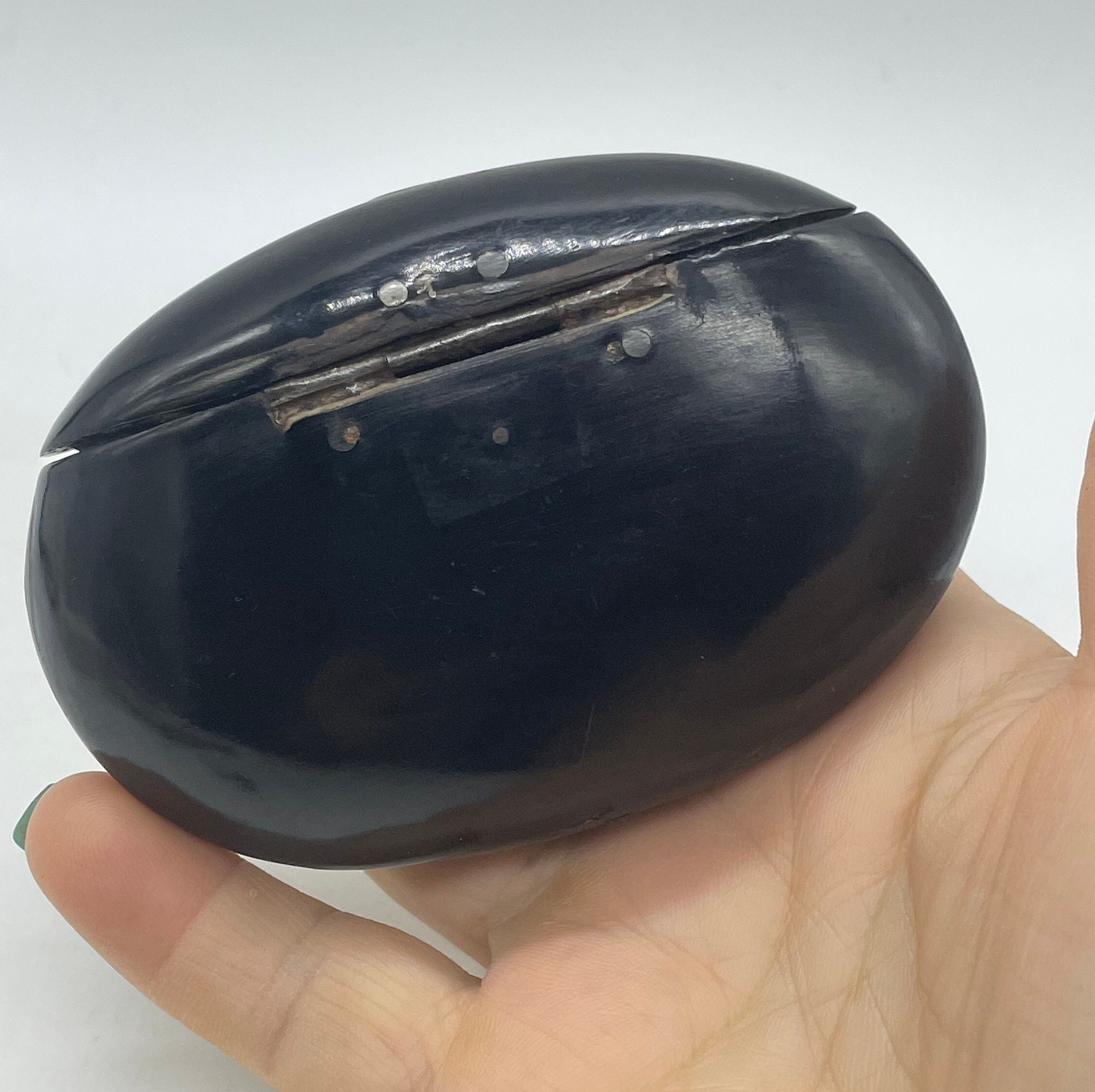 Revolutionary War Era Black Snuff Box Papier Mache Black Lacquer - Etsy