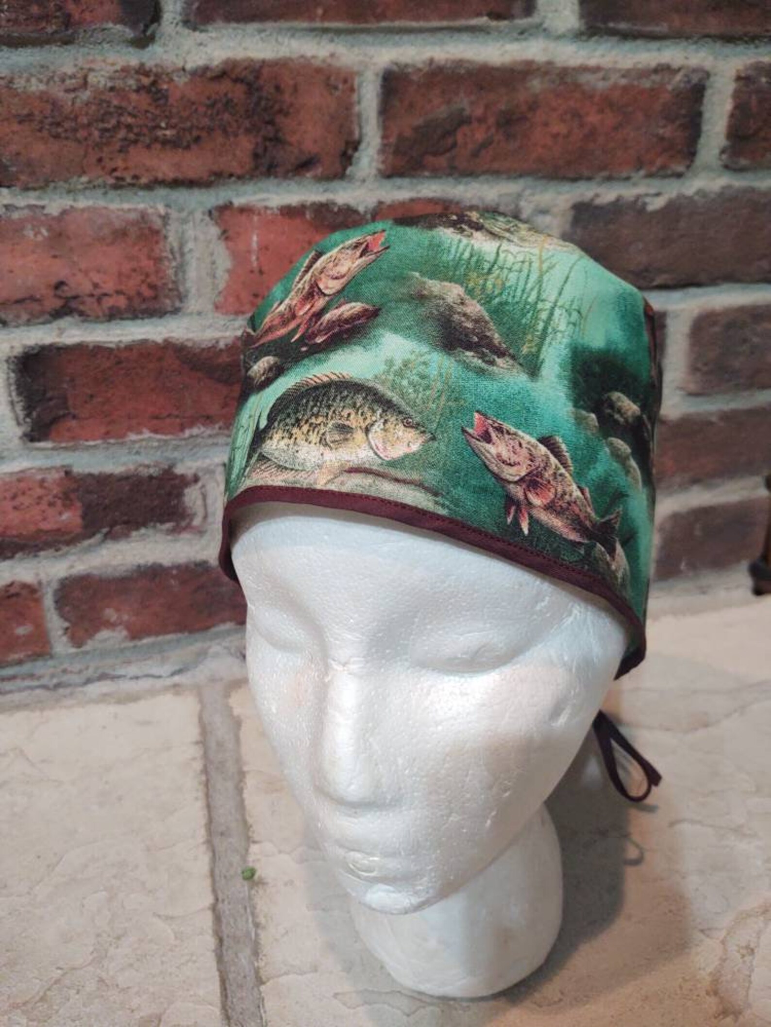 Fish Surgical Fishing Scrub Cap Fisherman Adjustable Unisex | Etsy