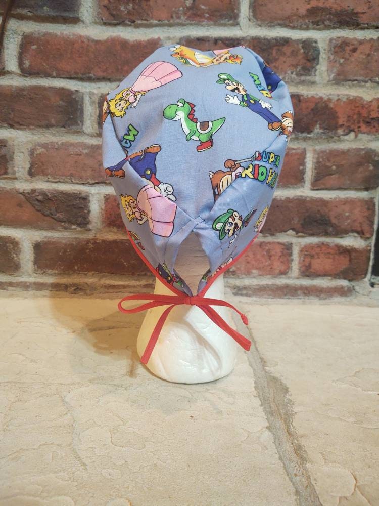 Mario Luigi Yoshi & Princess Surgical Scrub Cap Unisex | Etsy
