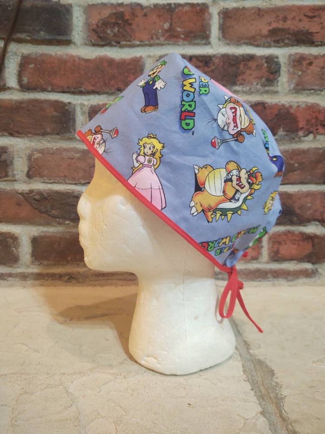 Mario Luigi Yoshi & Princess Surgical Scrub Cap Unisex Adjustable ...