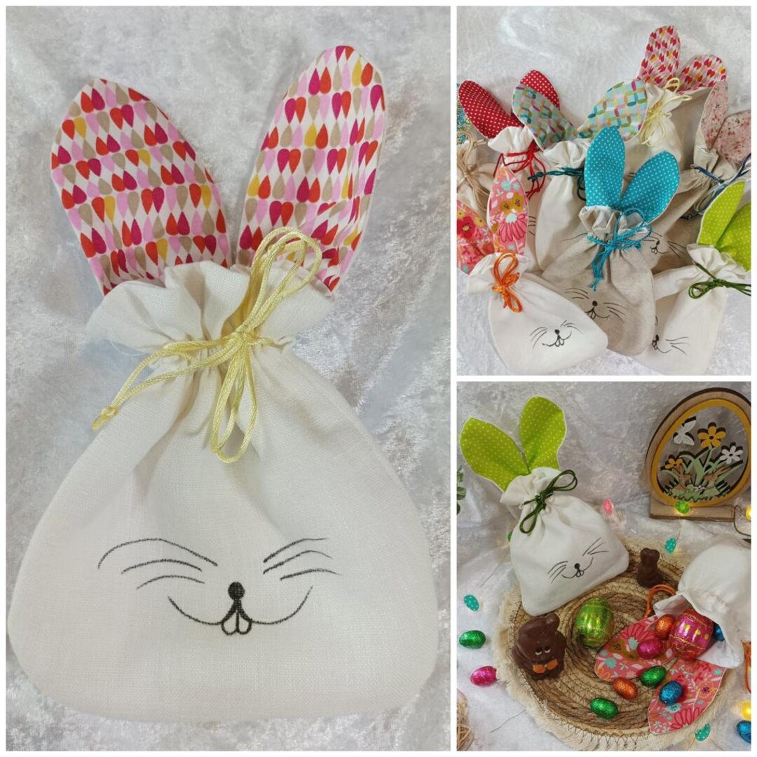 Bag Sachet Basket for Easter Egg Hunt - Etsy