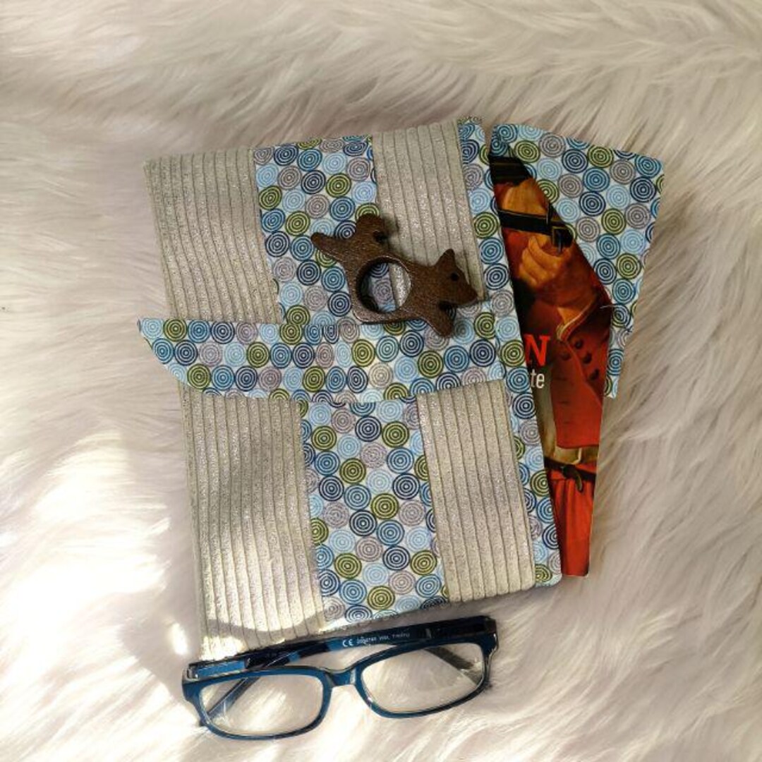 Paperback Book Cover, Book Sleeve, With Bookmark and Reading Ring - Etsy
