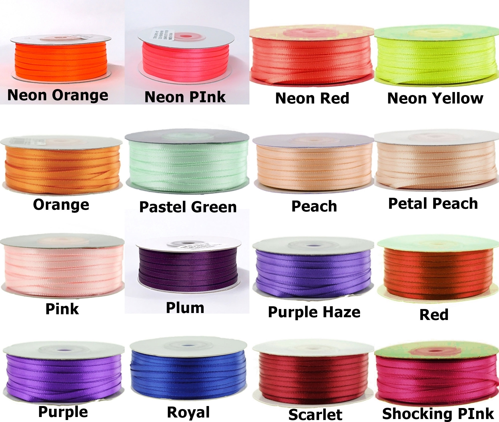 1/8 X 100 Yard Double Faced Satin Ribbon Art & Sewing - Etsy
