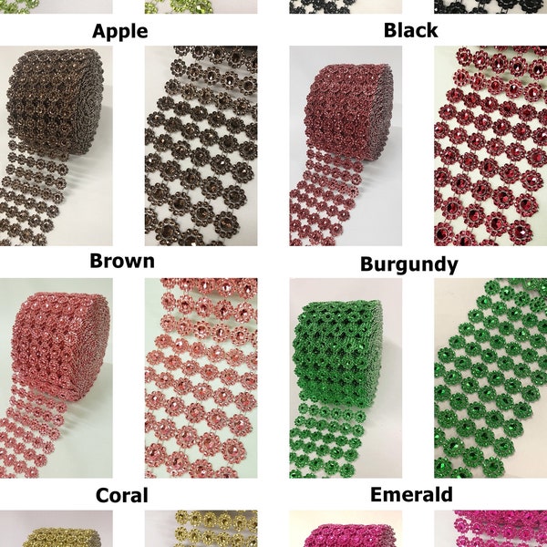 Rhinestone Mesh - Etsy