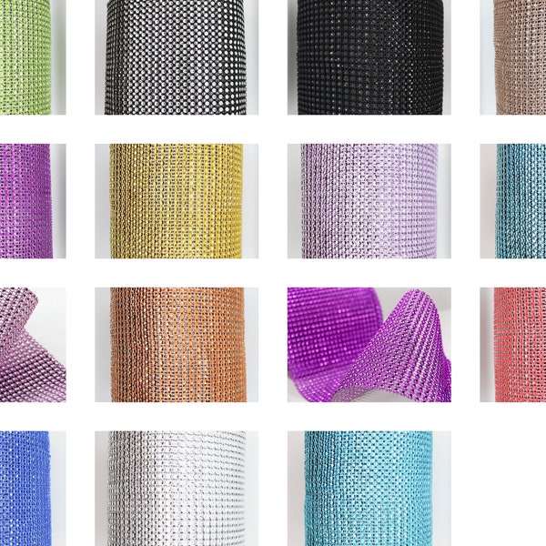 Rhinestone Mesh - Etsy