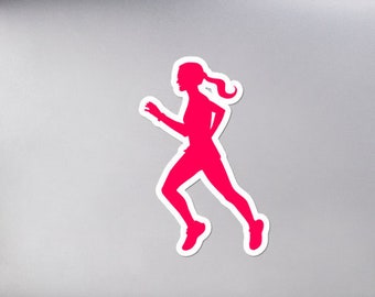 Running Girl Sticker - Etsy