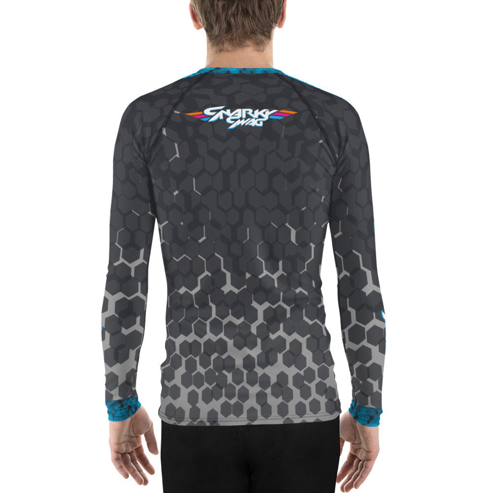 Mountain Biker Long Sleeve Rash Guard, MTB Shirt, Mountain Bike Shirt ...
