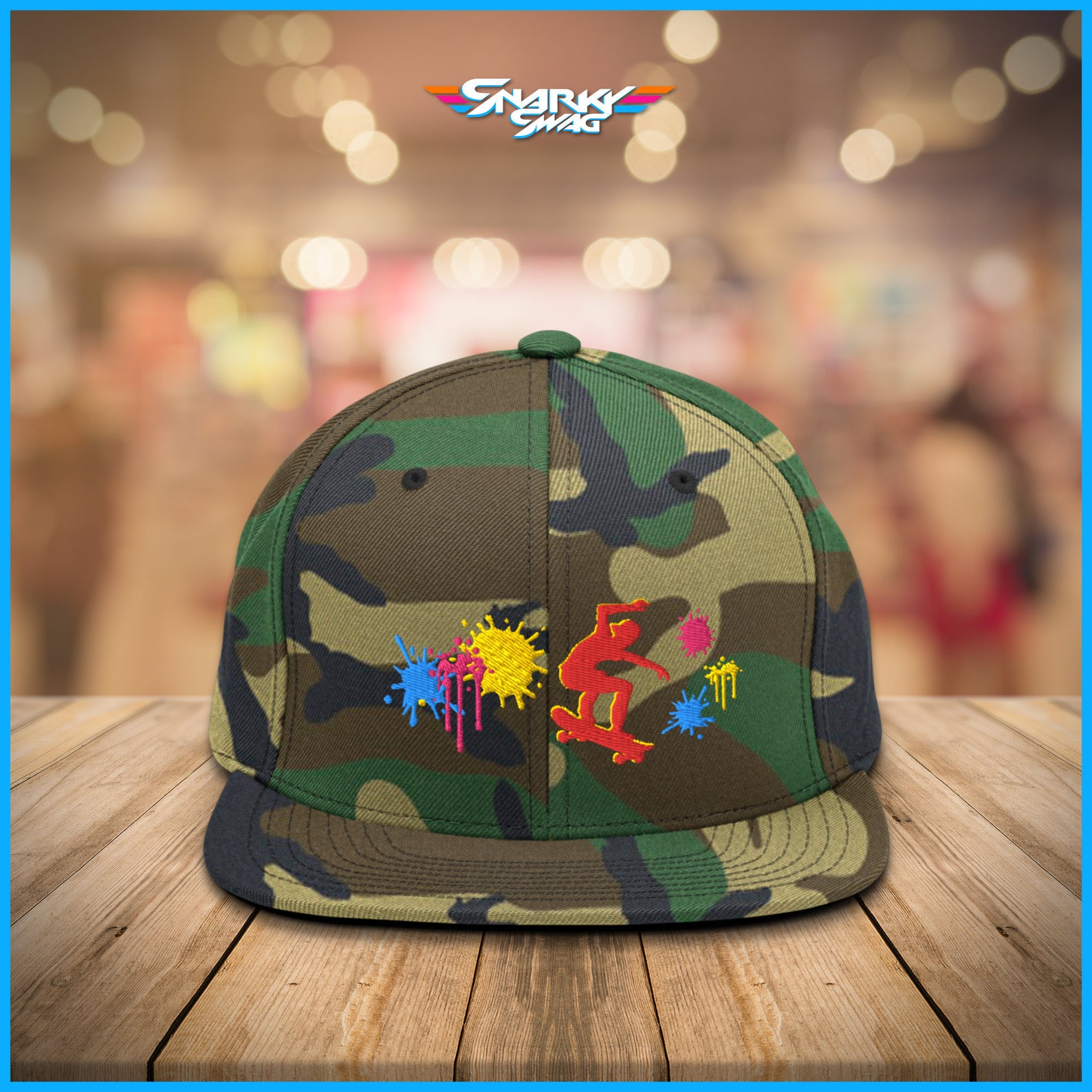 Skateboarder Cap Snapback Hat Skateboarder Hat Boy Skater | Etsy