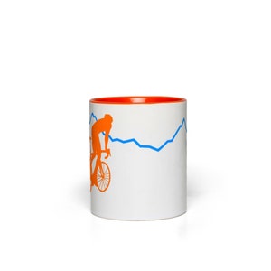 Road Cycling Accent Mugs, Gift for Cyclist, Bike Mug, Cyclist Mug ...